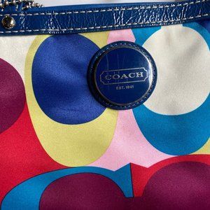 Coach | Bags | Coach F5183 Multicolor Scarf Print Tote | Poshmark